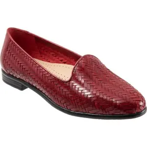 Trotters Liz Iii Flat - Red Leather