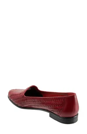 Trotters Liz Iii Flat - Red Leather