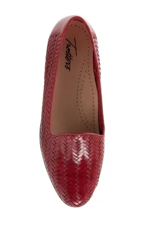 Trotters Liz Iii Flat - Red Leather