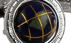 Tateossian Globe' Cuff Links - Navy