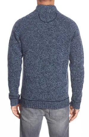 Fjallraven Lada Regular Fit Shawl Collar Sweater - Dark Navy