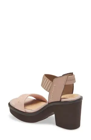 NAKED FEET Basalt Platform Sandal