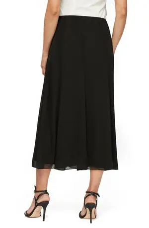 Alex Evenings Chiffon Detail A-line Skirt