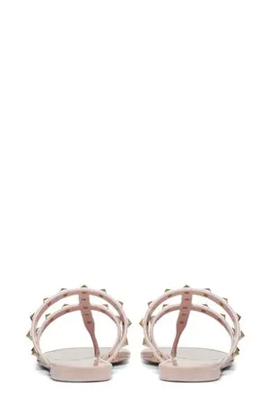 Valentino Garavani Rockstud Jelly Sandal - Poudre