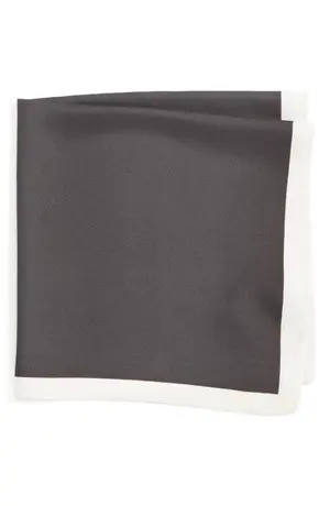 Eton Silk Pocket Square Black