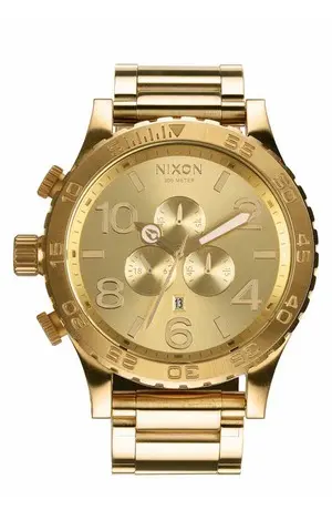 Nixon Nixon Chronograph Bracelet Watch Gold