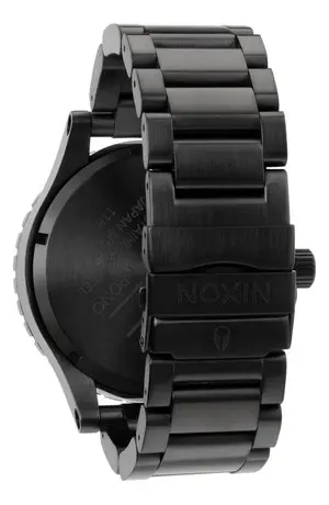 Nixon Nixon Chronograph Bracelet Watch Gunmetal/black