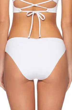 BECCA By Rebecca Virtue Shirred Hipster Bikini Bottoms