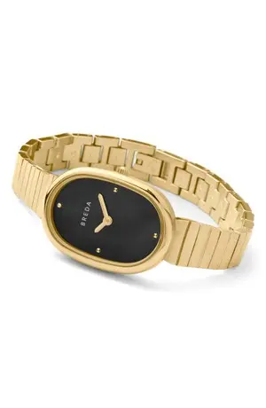 BREDA Jane Bracelet Watch - 18k Goldlated Black
