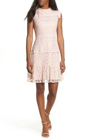 Julia Jordan Floral Lace Sheath Dress