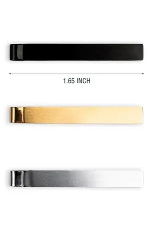 Würkin Stiffs Set Of 3 Slim Tie Bars