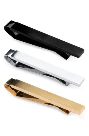 Würkin Stiffs Set Of 3 Slim Tie Bars