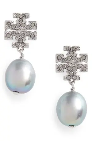 Tory Burch Tory Burch Kira Pearl Drop Earrings Tory Silver/pearl