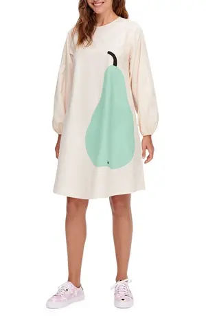 green emerald velvet dress Marimekko Cavea Tumma Jersey Dress, dk.green/turquoise/black
