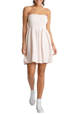 strapless terry cloth dress Yonique Cover up Beach Cover Up with Pockets Black The Sherri Hill 57419 is for the girl whos not afraid to be bold Hope Strapless Terry Dress -