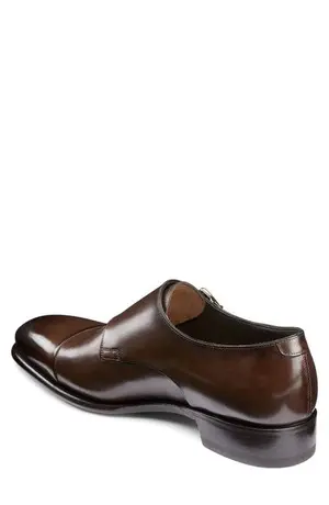 Santoni Ira Double Monk Strap Shoe - Tan