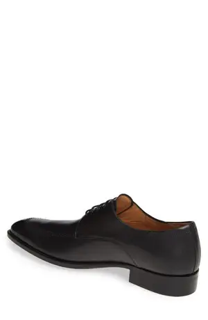 Mezlan Moc Toe Derby - Black Leather