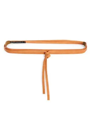 ADA Ada' Skinny Leather Wrap Belt Orange