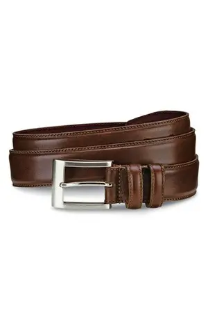 Allen Edmonds Wide Leather Belt - Coffee