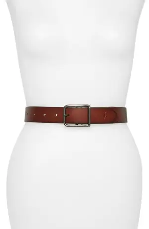 ALLSAINTS AllSaints Leather Belt Bitter Brown