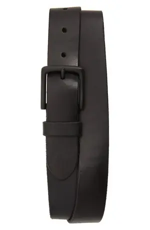 ALLSAINTS Leather Belt - Black/matte Black