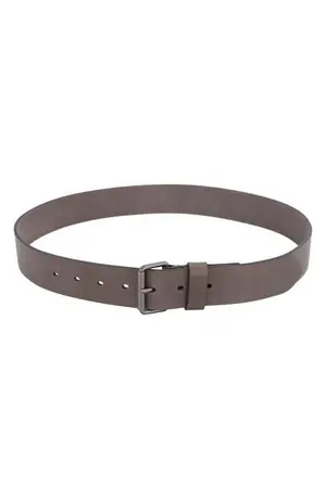 ALLSAINTS Leather Belt - Flint Grey