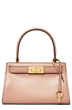 Tory Burch Mini Lee Radziwill Leather Bagpurple