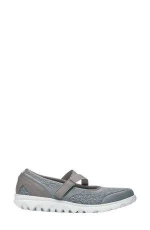 PROPET Travelactiv Mary Jane Sneaker - Silver Fabric
