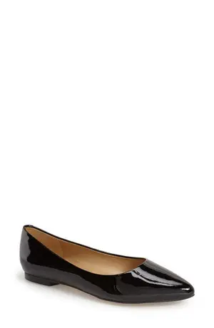 Trotters Estee Ballet Flat - Black Patent