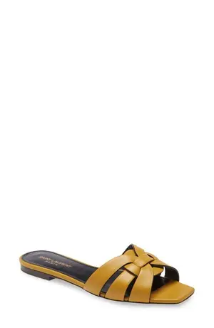 Saint Laurent Saint Laurent Tribute Nu Pieds Slide Sandal Safari Khaki