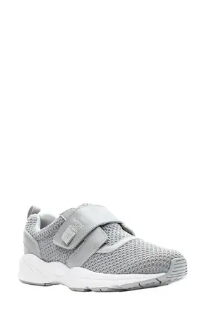 PROPET Stability X Strap Sneaker - Light Grey Fabric