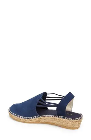 TONI PONS Nuria Suede Espadrille Sandal - Navy