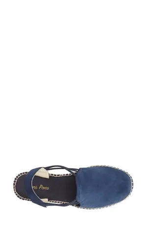 TONI PONS Nuria Suede Espadrille Sandal - Navy