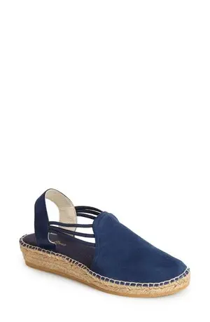 TONI PONS Nuria Suede Espadrille Sandal - Navy