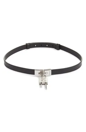 Givenchy 4g Lock Leather Belt