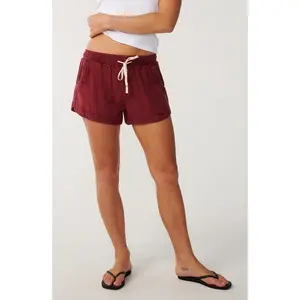 Rip Curl Crinkled Cotton Surf Shorts - Plum