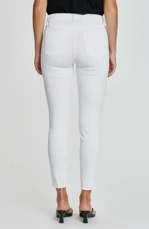 PISTOLA Aline High Waist Raw Hem Skinny Jeans