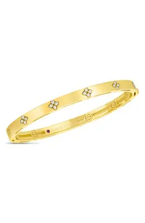 Roberto Coin Roberto Coin Verona Bangle Bracelet Yellow Gold/ Diamond