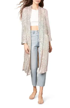 Steve Madden Bb Dakota Glitter Bomb Duster Coat