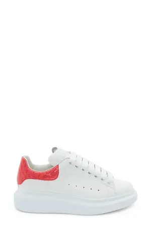 Alexander McQueen Platform Sneakers White/ Coral