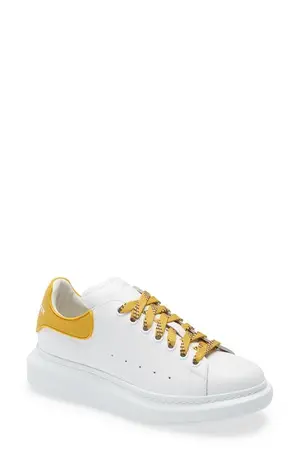 Alexander McQueen Platform Sneakers White/ Mimosa/ White