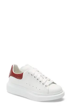 Alexander McQueen Platform Sneakers White/ Red