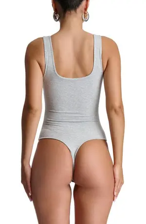Naked Wardrobe Nw Tank Bodysuit - Heather Grey