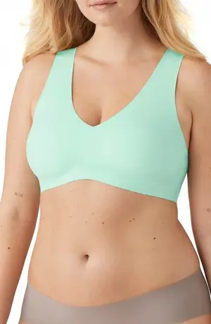 TRUE & CO TRUE & CO Body Lift V-Neck Bralette Sierra Mint