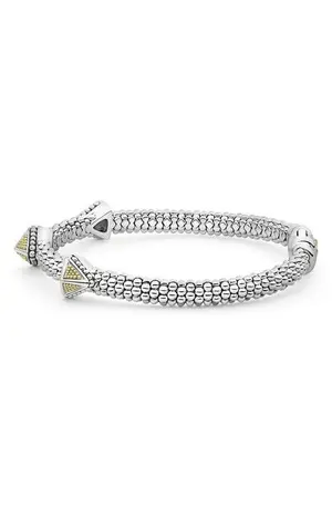 Lagos Ksl Three Pyramid Station Rope Bracelet