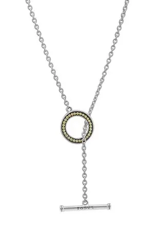 Lagos Luna Pearl Toggle Pendant Necklace
