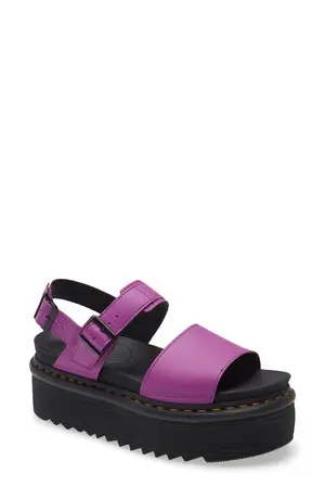 Dr. Martens Voss Quad Hydro Leather Platform Sandal