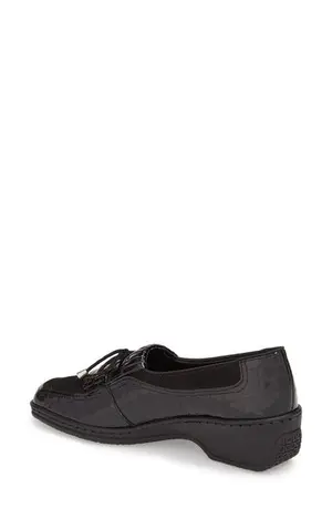 ARA Rachel' Loafer - Black Nubuck Leather