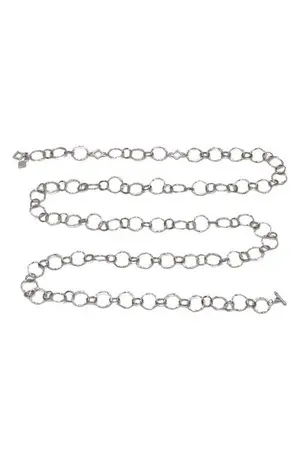 Armenta New World Hammered Chain Necklace