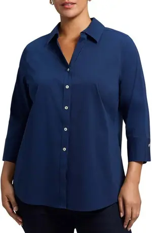 Foxcroft 3/4 Sleeve Tops